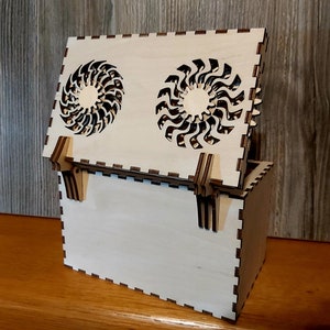 Kinetic Box, Gear Box, Laser File Svg Cdr Pdf Dxf, 3mm Material. - Etsy