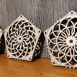 Mechanical, Cup and Glass Coaster, Laser File 3mm & 4mm, Svg Cdr Dxf ...