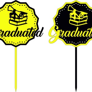 Graduation Cake Topper. Svg. Dxf. Cdr. Pdf. Laser Reddy File.graduation ...