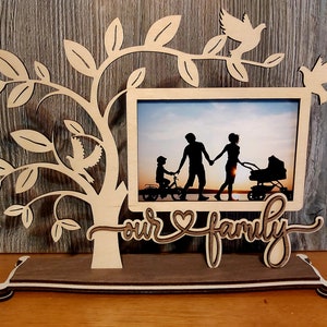 Family Photo Frame, Laser Redy File, Svg, Dxf, Cdr, Pdf. 3mm Material ...