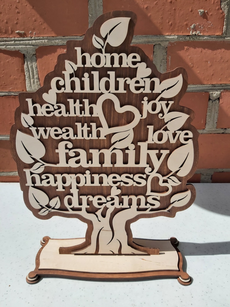 Home Decor, Family Tree CDR DXF SVG Laser Cuting Files - Etsy