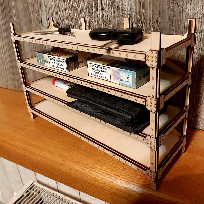 Table Shelf for Everyday Items, Svg Cdr Pdf Dxf Laser File, for 3mm ...