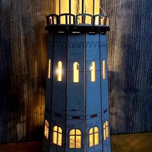 Wine Box Lighthouse, Laser Cut File, Svg, Dxf, Cdr, Pdf, 3mm Wine Gift ...