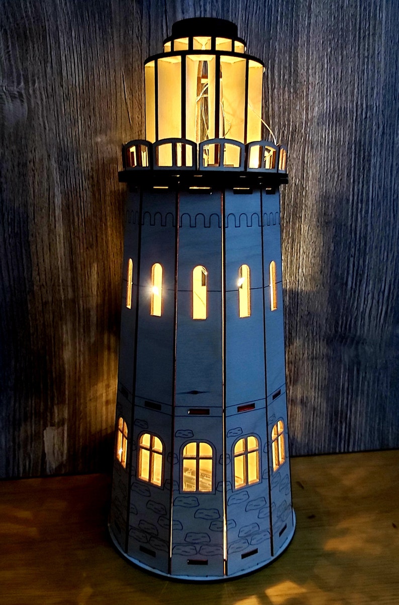 Wine Box Lighthouse Laser Cut File Svg Dxf Cdr Pdf 3mm - Etsy