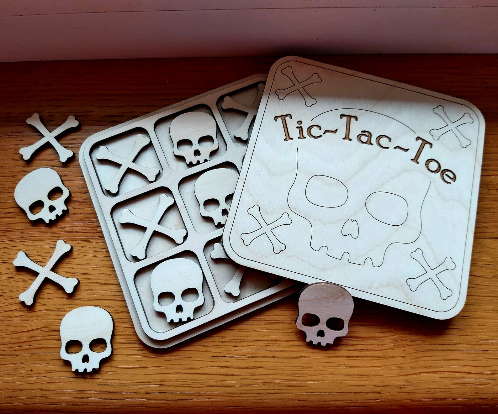 Halloween Tic Tac Toe Laser Cut File Svg Cdr Dxf Pdf - Etsy