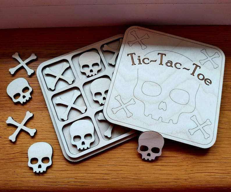 Halloween Tic Tac Toe Laser Cut File , Svg, Cdr, Dxf, Pdf, Kids ...