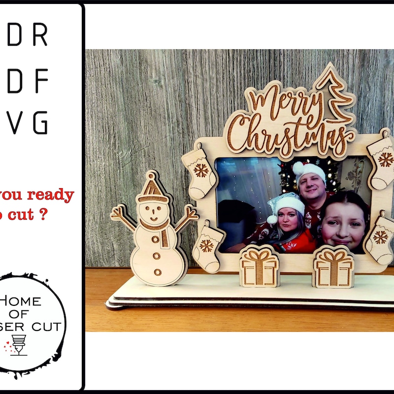 Christmas Frame Svg - Etsy
