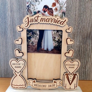 Valentine, Wedding Photo Frame, Laser Redy File, Svg, Dxf, Cdr, Pdf ...