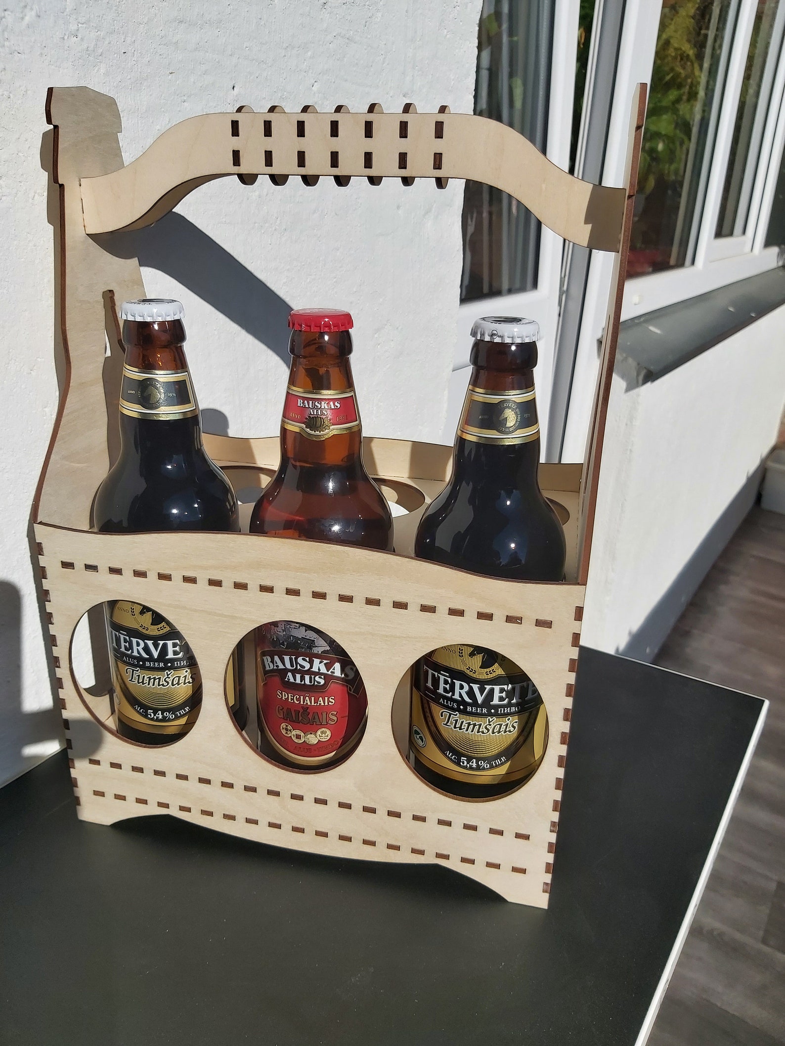 6 Pack Beer Caddy Digital File Templet Svgcdrdxf Laser Cut | Etsy