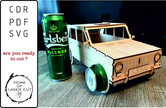 Lada Beer Laser Cut Files Box for Beer Gift Cut in Wood | Etsy