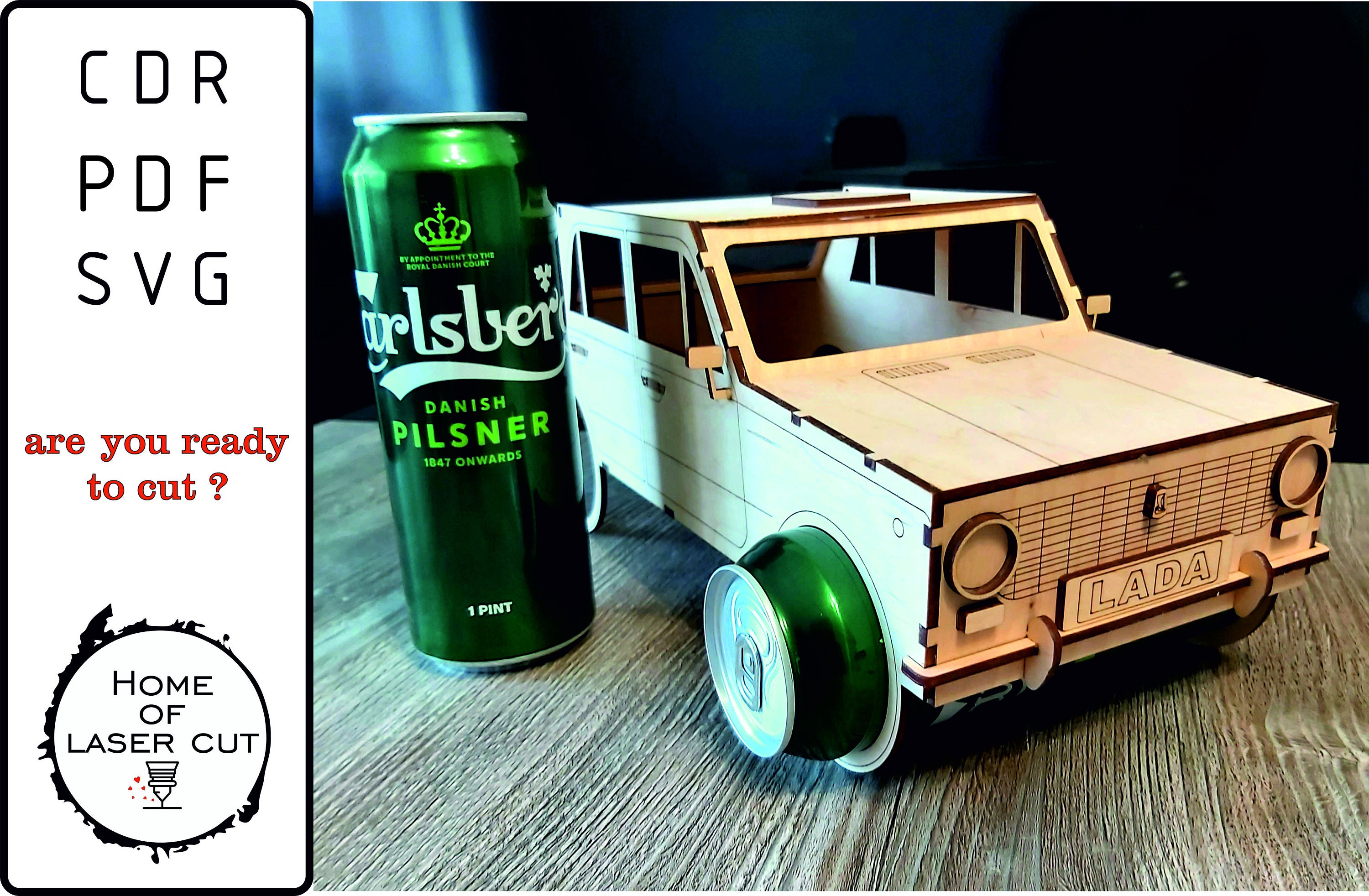 Lada Beer, Laser Cut Files, Box for Beer, Gift, Cut in Wood, 3mm ...