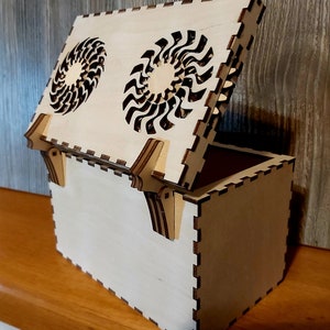 Kinetic Box, Gear Box, Laser File Svg Cdr Pdf Dxf, 3mm Material. - Etsy