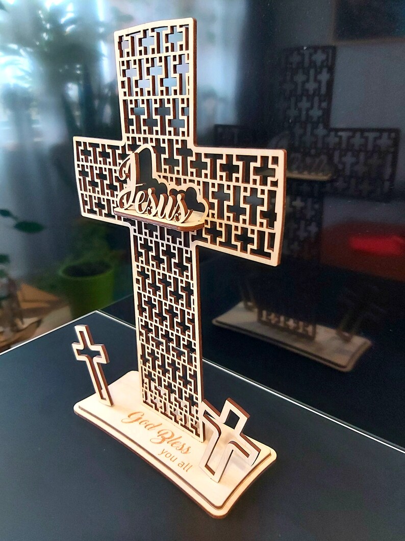 Religious Cross Jesus Cross Svg-cdr-dxf-pdf Laser Cut File. - Etsy