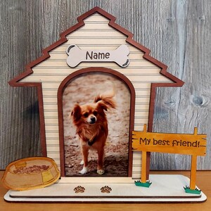 Dog House Photo Frame - Svg-cdr-pdf-dxf - Laser Cut Files .3mm Material ...