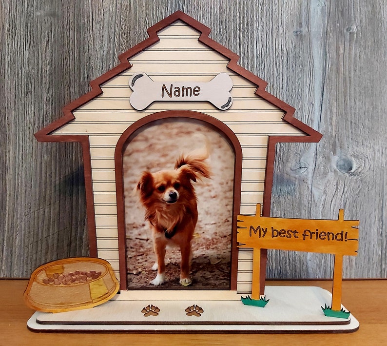 Dog House Photo Frame Svg-cdr-pdf-dxf Laser Cut Files .3mm - Etsy