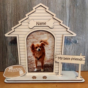 Dog House Photo Frame - Svg-cdr-pdf-dxf - Laser Cut Files .3mm Material ...