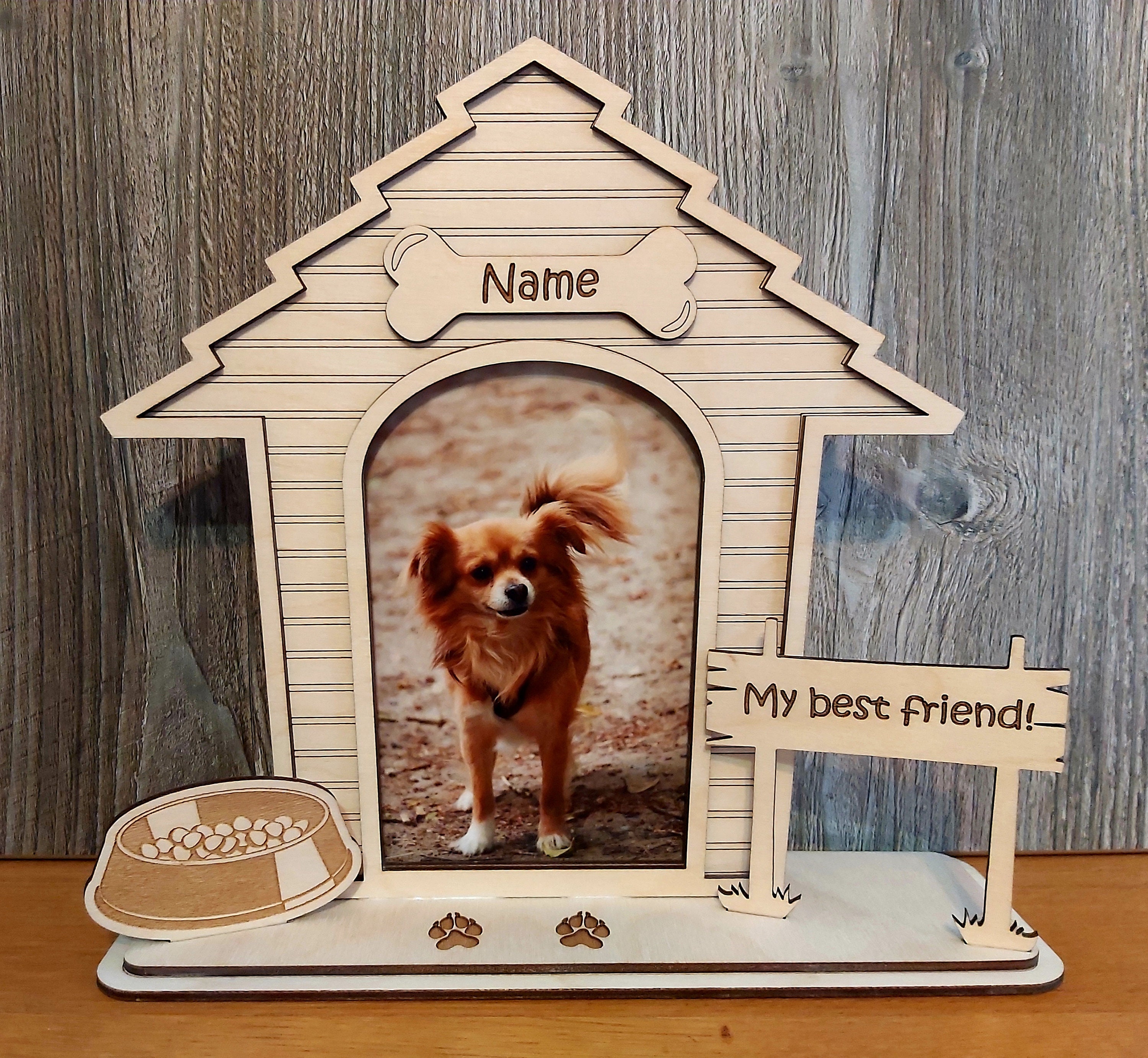 Dog House Photo Frame - Svg-cdr-pdf-dxf - Laser Cut Files .3mm Material ...