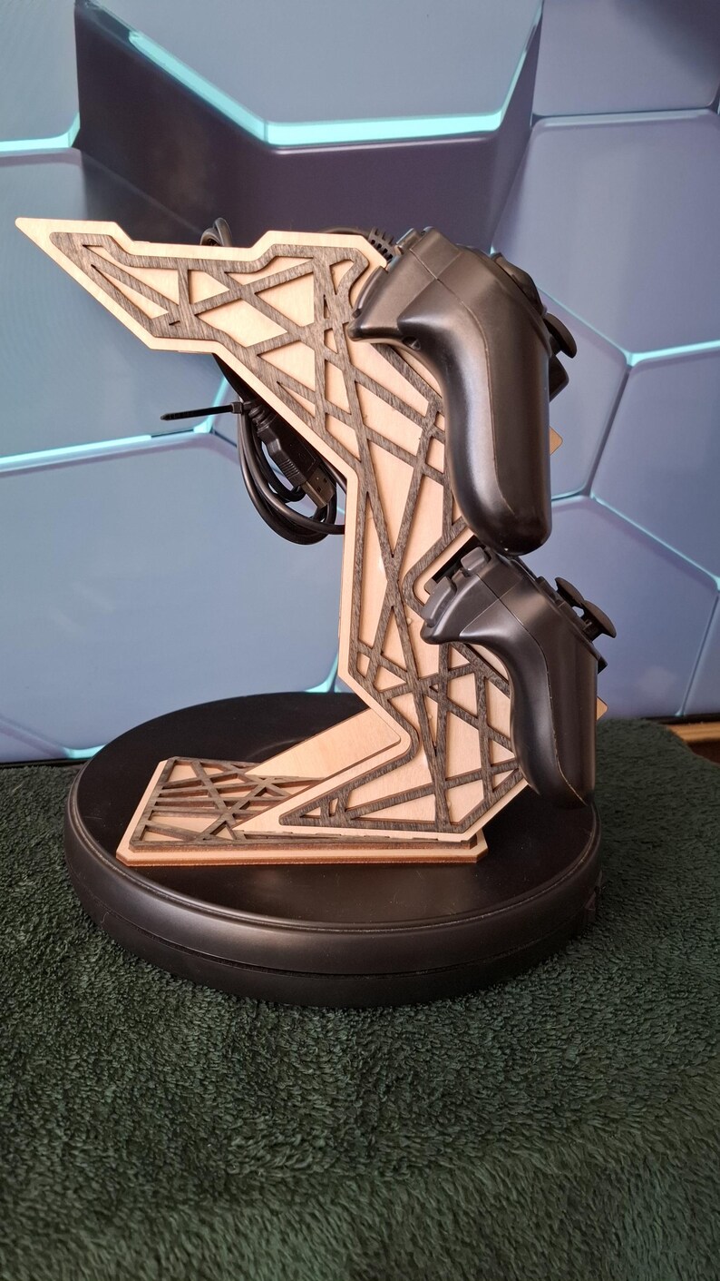 Controller & Headphone Stand Laser Cut File (svg, Cdr, Dxf, Pdf) - Etsy