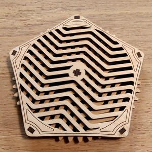 Laser Cut Coaster, Mehanical Cup and Glass Coaster, Laser File 3mm ...
