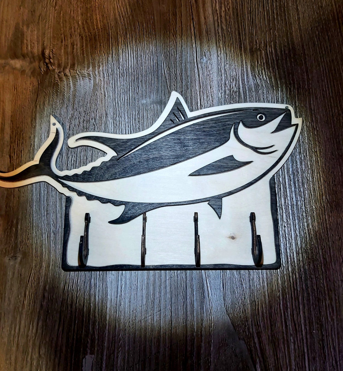 Fishing Key Holder Laser Cut, Svg Dxf Cdr Pdf Files. - Etsy