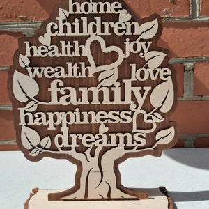 Family Tree CDR DXF SVG Laser Cuting Files - Etsy