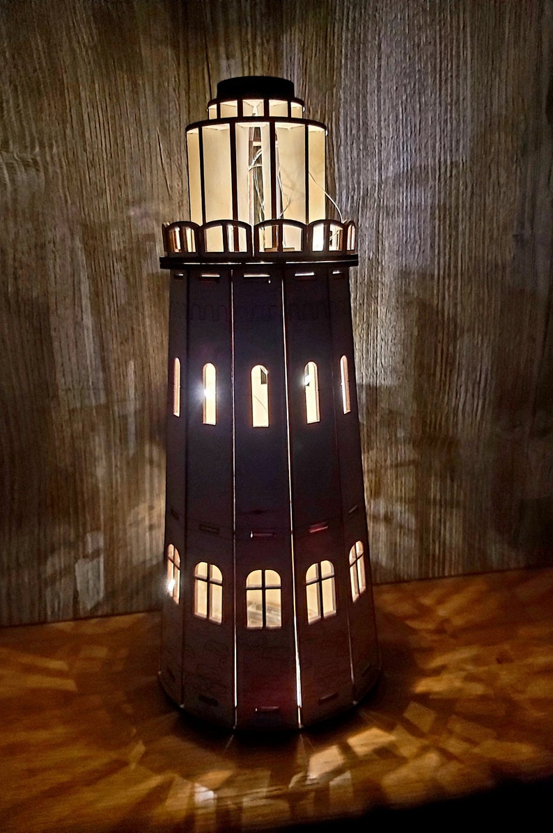 Wine Box Lighthouse Laser Cut File Svg Dxf Cdr Pdf 3mm - Etsy