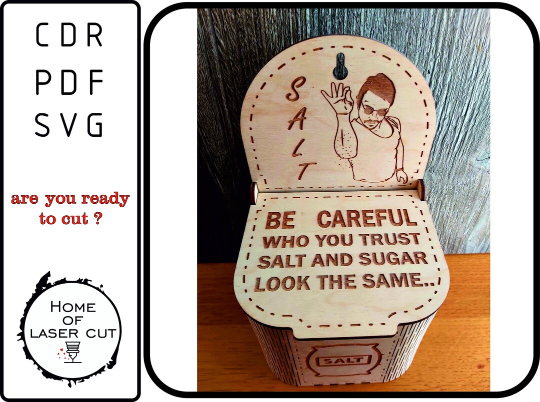 Salt Box, Laser Cutting File, Cdr, Svg, Dxf. - Etsy