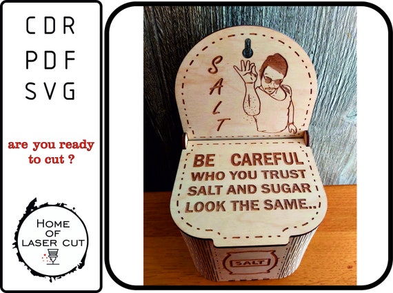 Salt Box Laser Cutting File Cdr Svg Dxf. - Etsy Australia