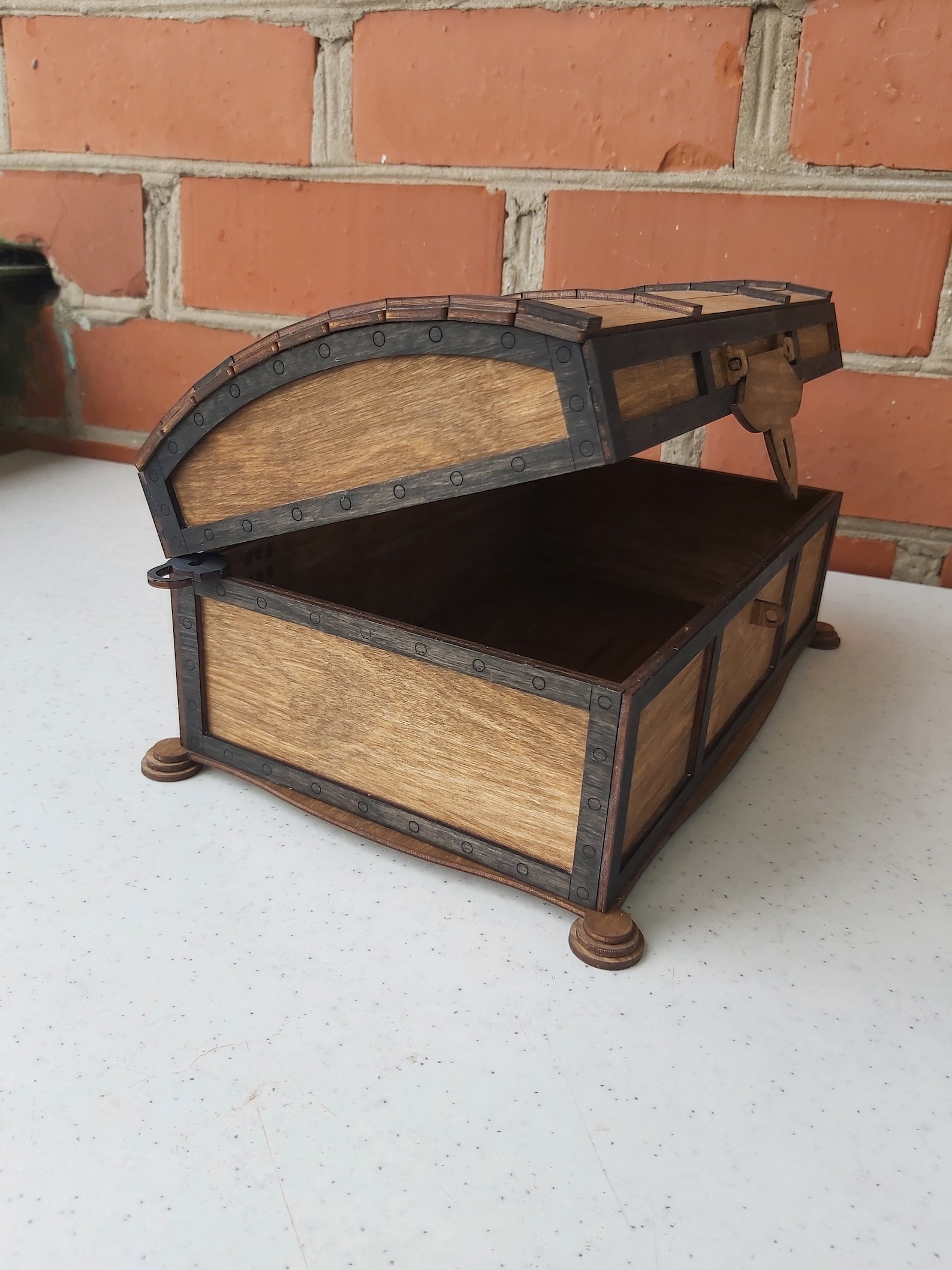 Treasure-box CDR DXF SVG Wood Design, Pirate Box, Jewelry Box, Gift Box ...