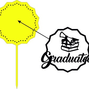Graduation Cake Topper. Svg. Dxf. Cdr. Pdf. Laser Reddy File.graduation ...