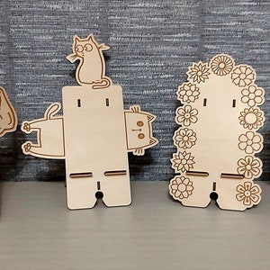 Phone Holder, 4 Variant, Svg Cdr Dxf Pdf, 3mm&4mm Material, Fun Phone ...