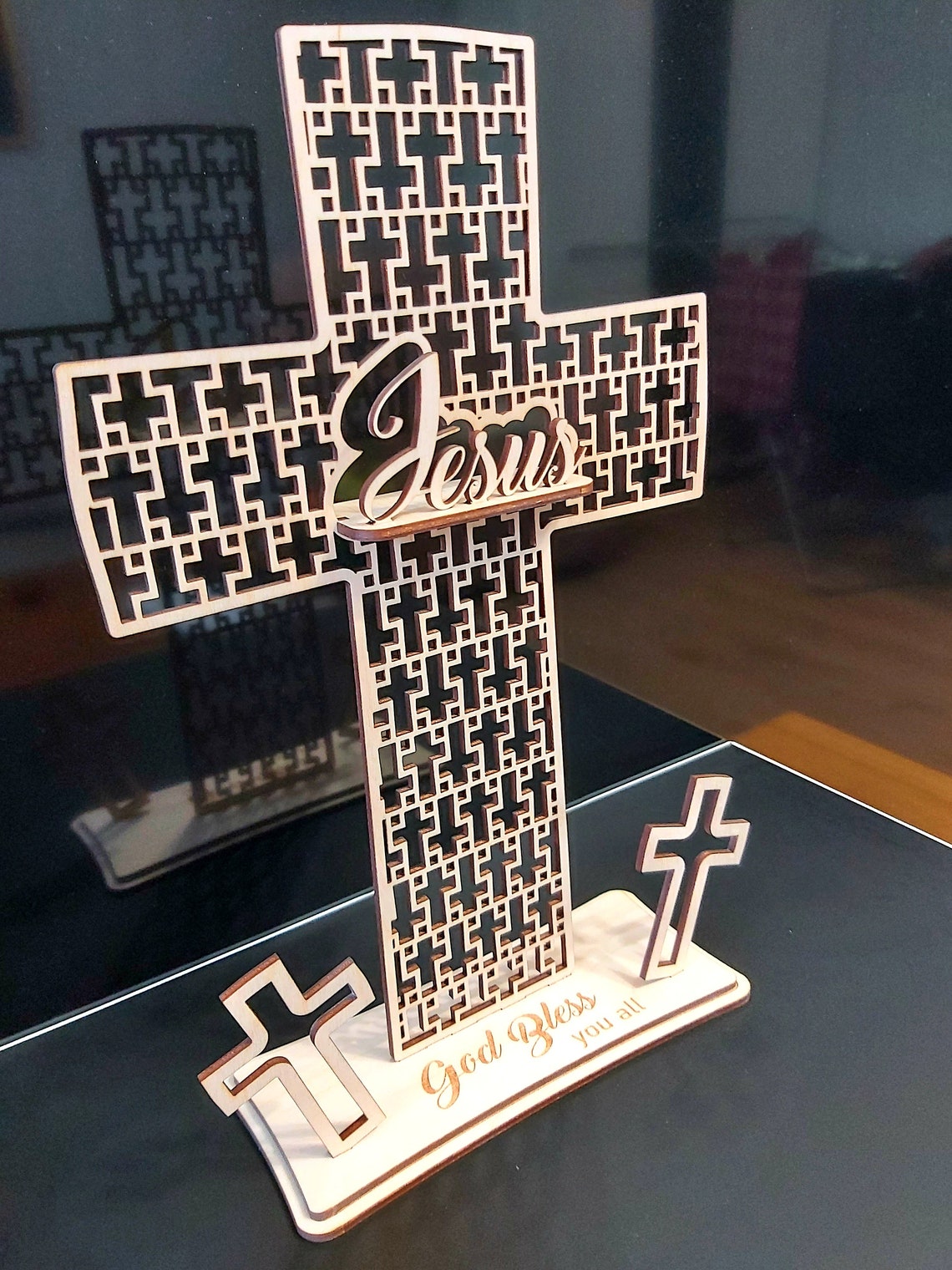 Religious Cross Jesus Cross Svg-cdr-dxf-pdf Laser Cut File. - Etsy