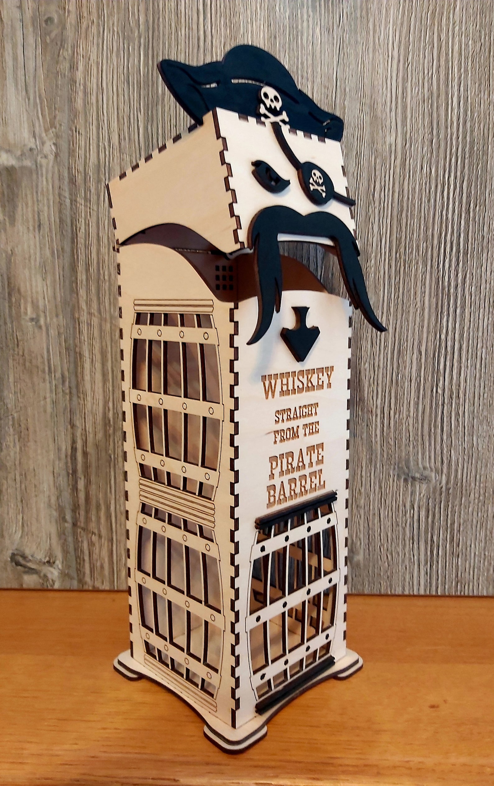 Gift Box for Whiskey, Jack Daniel 1L, Svg Dxf Cdr Pdf, 3mm Vector File ...