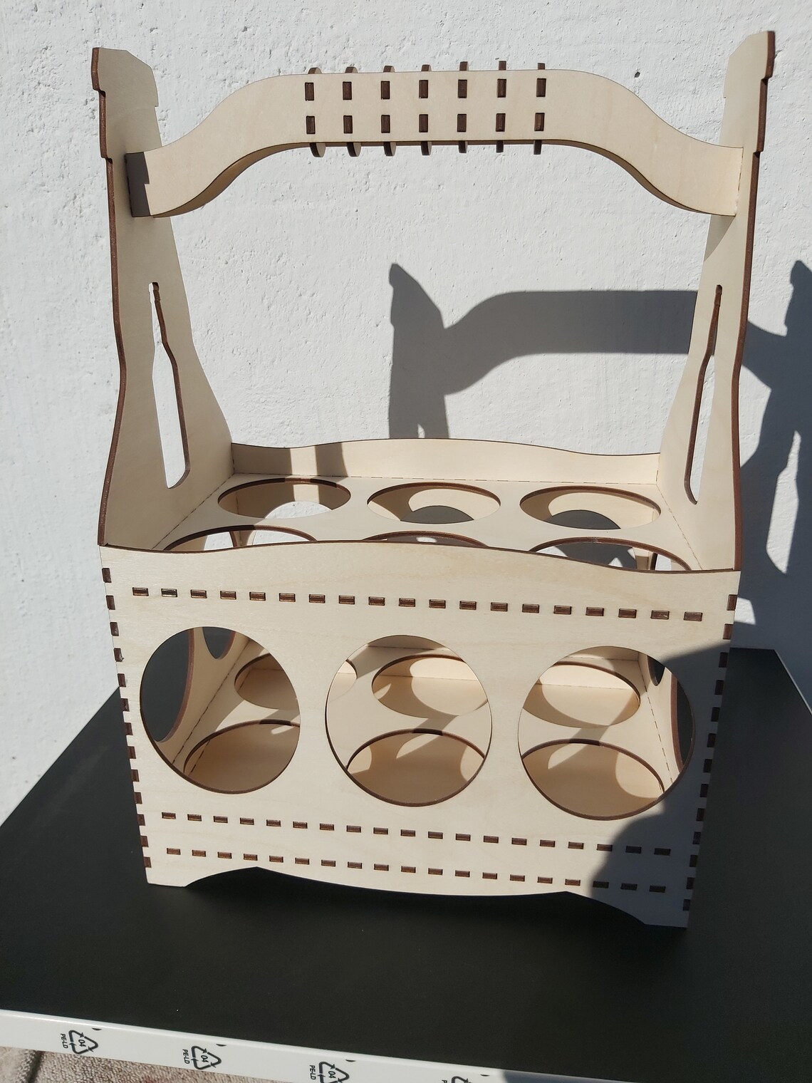 6 Pack Beer Caddy Digital File Templet Svgcdrdxf Laser Cut | Etsy