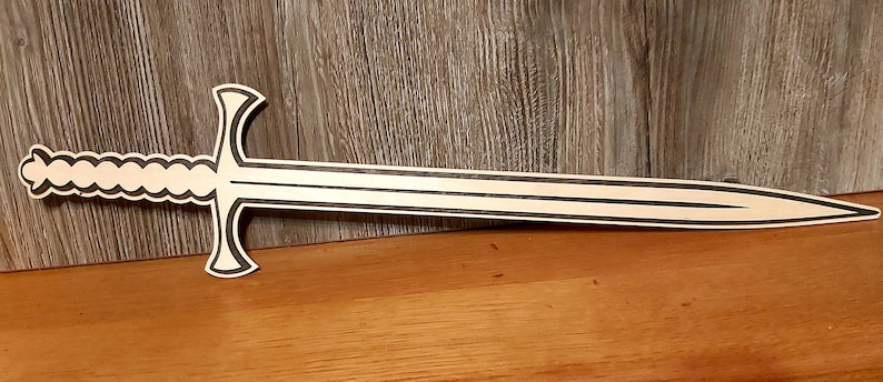Simple Sword, 5 Layers, Laser Ready File, Svg Dxf Cdr Pdf - Etsy