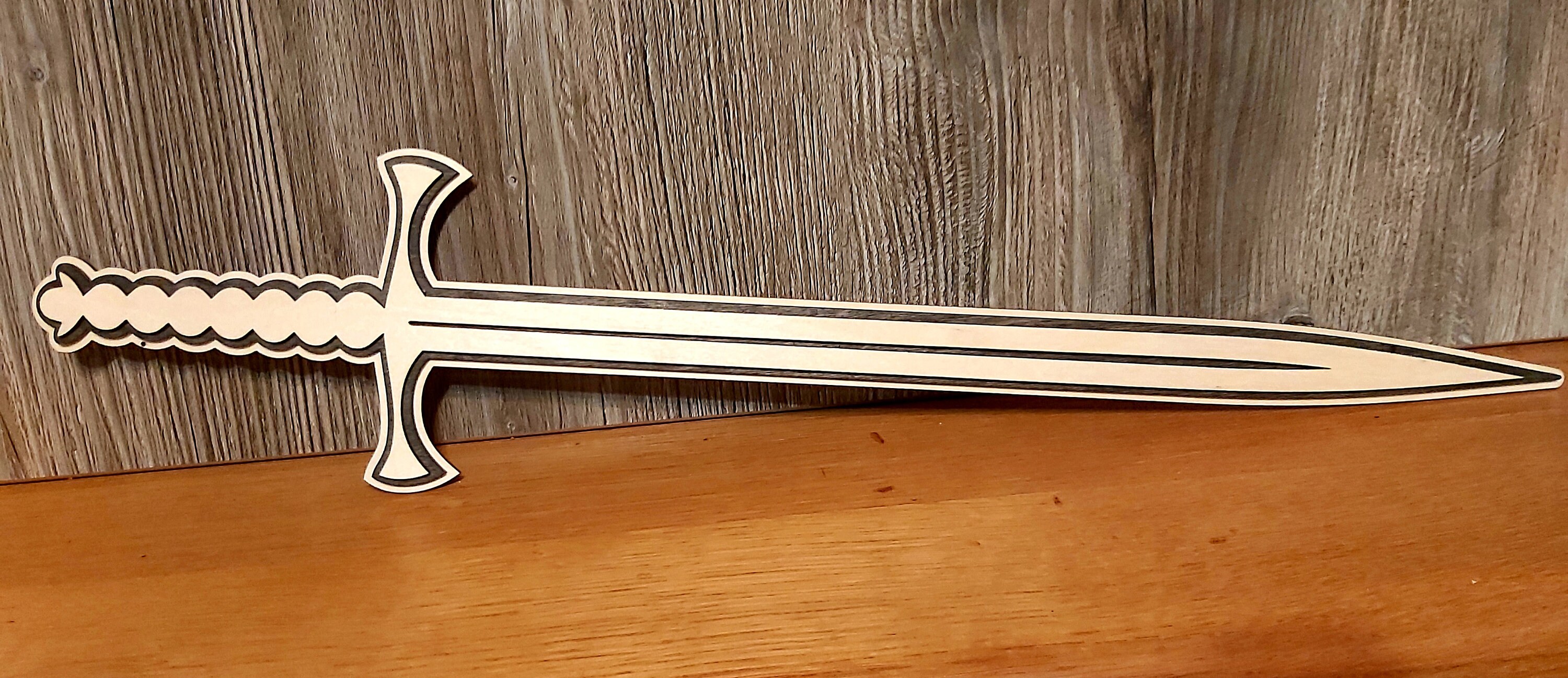 Simple Sword, 5 Layers, Laser Ready File, Svg Dxf Cdr Pdf - Etsy
