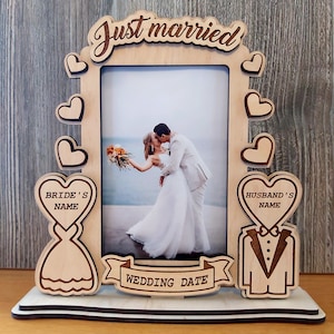 Valentine, Wedding Photo Frame, Laser Redy File, Svg, Dxf, Cdr, Pdf ...