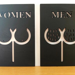 Restroom, Toilet WC Sign Set, 3 Variant, Laser Reddy File, Svg, Dxf ...