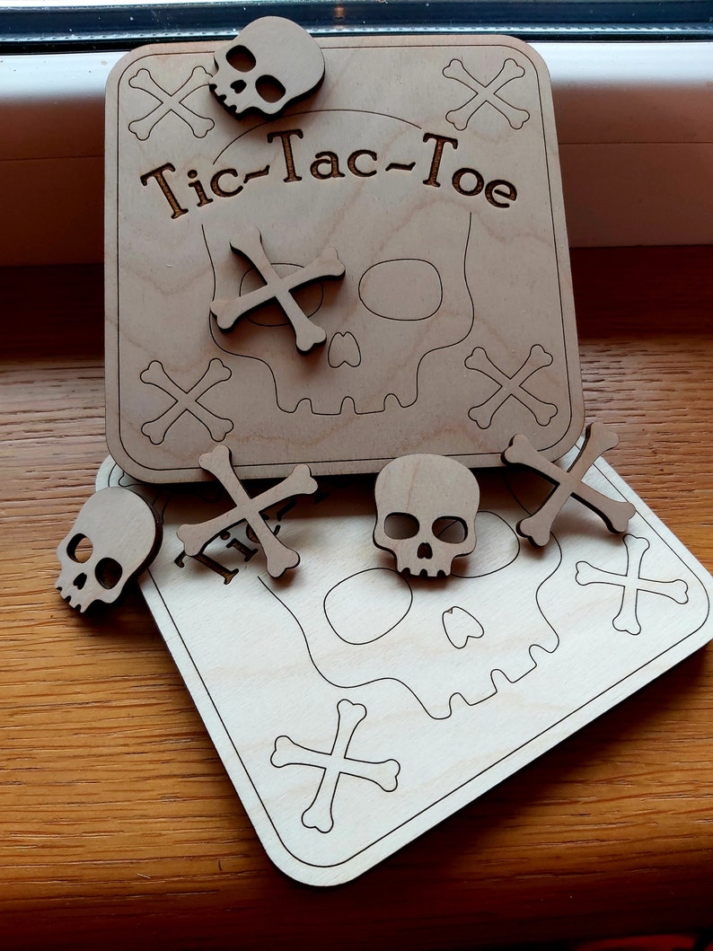 Halloween Tic Tac Toe Laser Cut File , Svg, Cdr, Dxf, Pdf, Kids ...