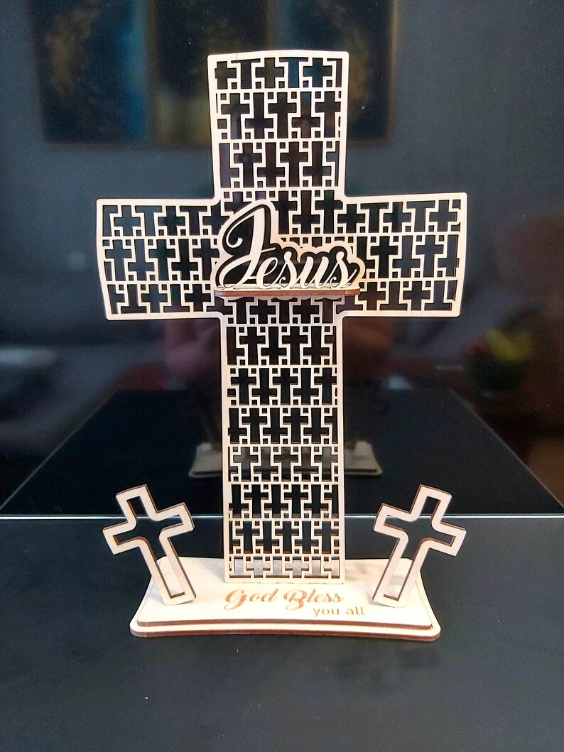 Religious Cross Jesus Cross Svg-cdr-dxf-pdf Laser Cut File. - Etsy