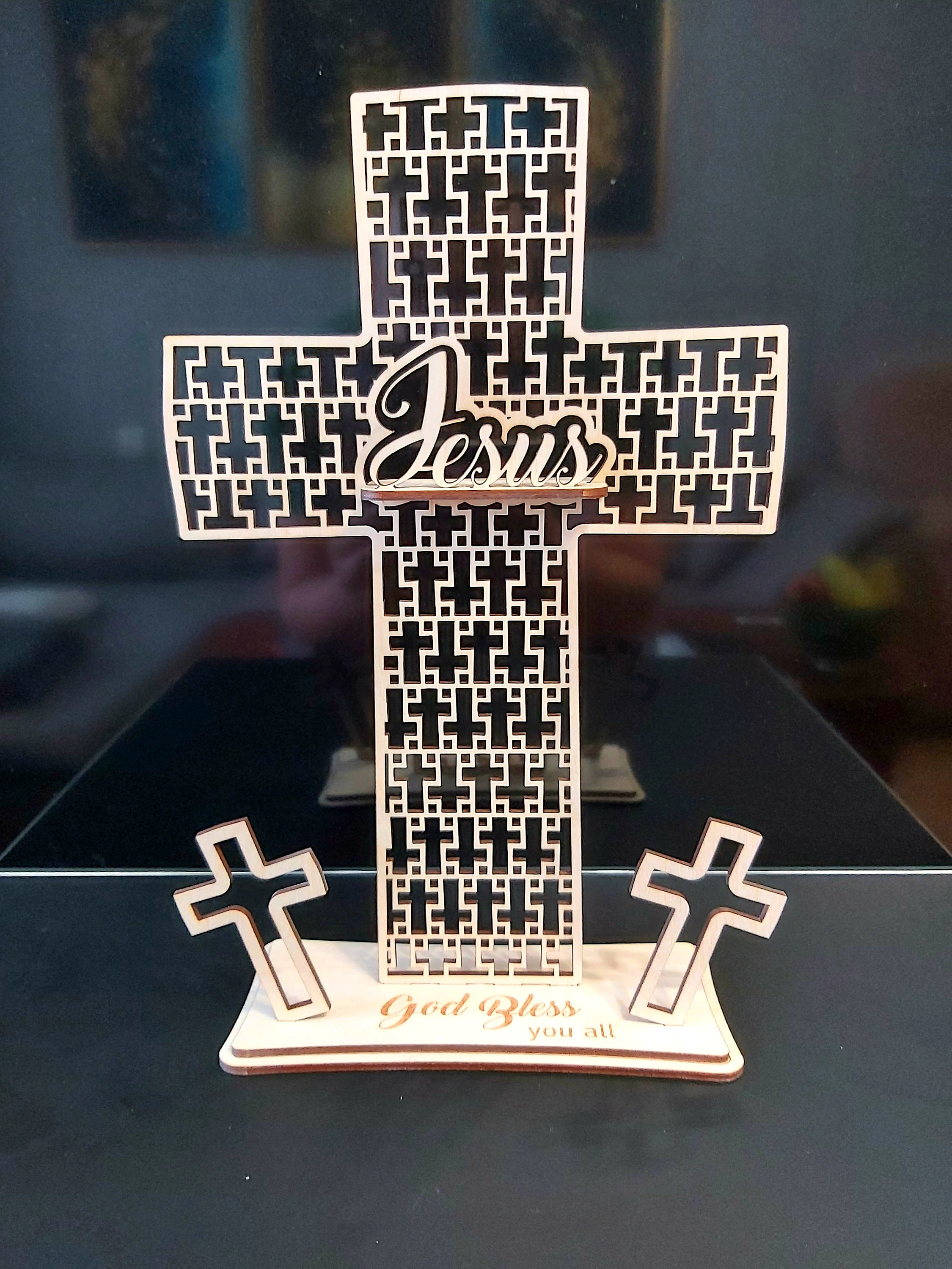 Religious Cross Jesus Cross Svg-cdr-dxf-pdf Laser Cut File. - Etsy