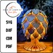 Laser Cut File, Scandinavian Pine Cone Hanging Wooden Lamp, Pendant ...