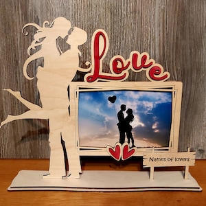 Love, Photo Frame Digital File, Valentine's Day Photo Frame Dxf, Svg ...