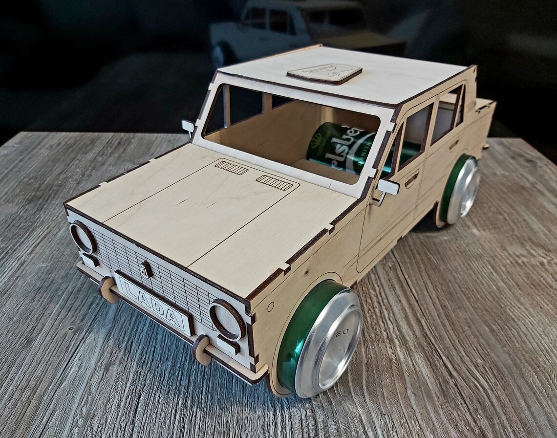 Lada Beer Laser Cut Files Box for Beer Gift Cut in Wood | Etsy