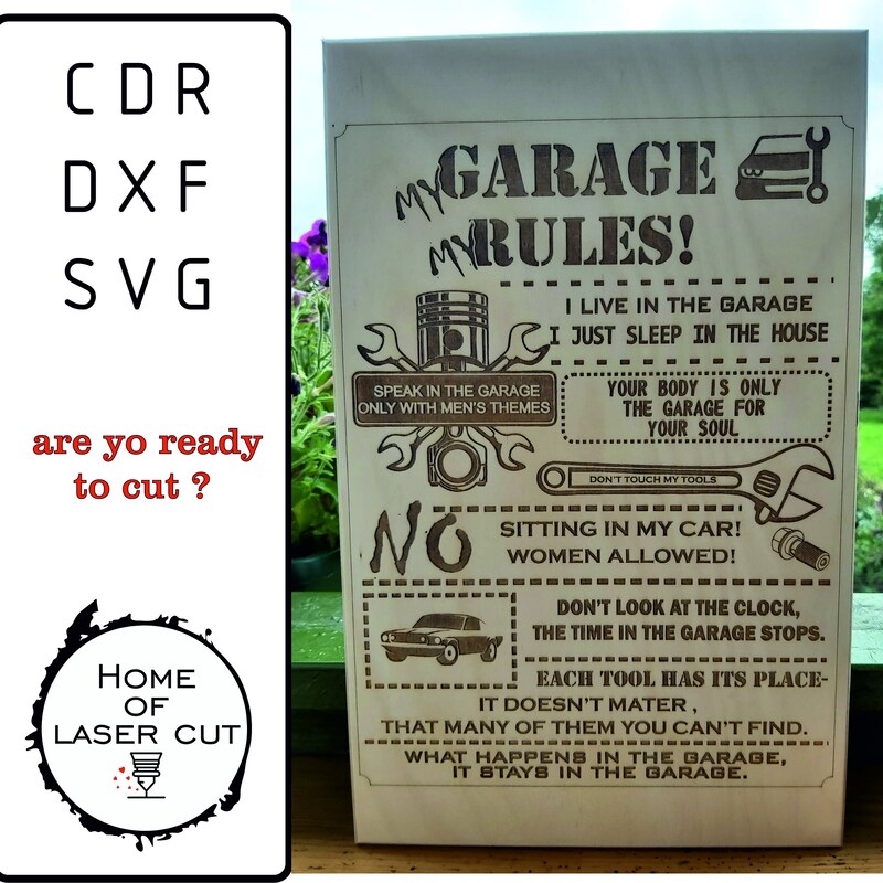 Dad Garage Dxf Svg - Etsy