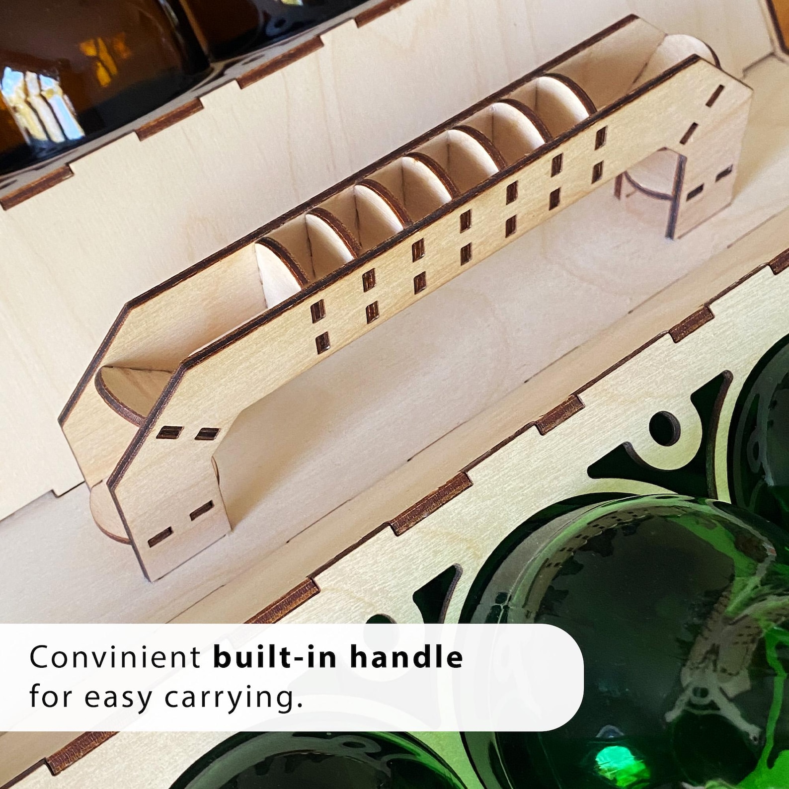 Beer Bottle Holder in the Shape of a V8 Engine, DIY Project for Laser ...