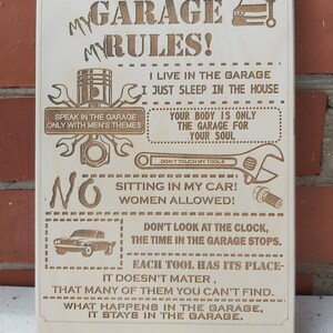 Garage Rules - Etsy