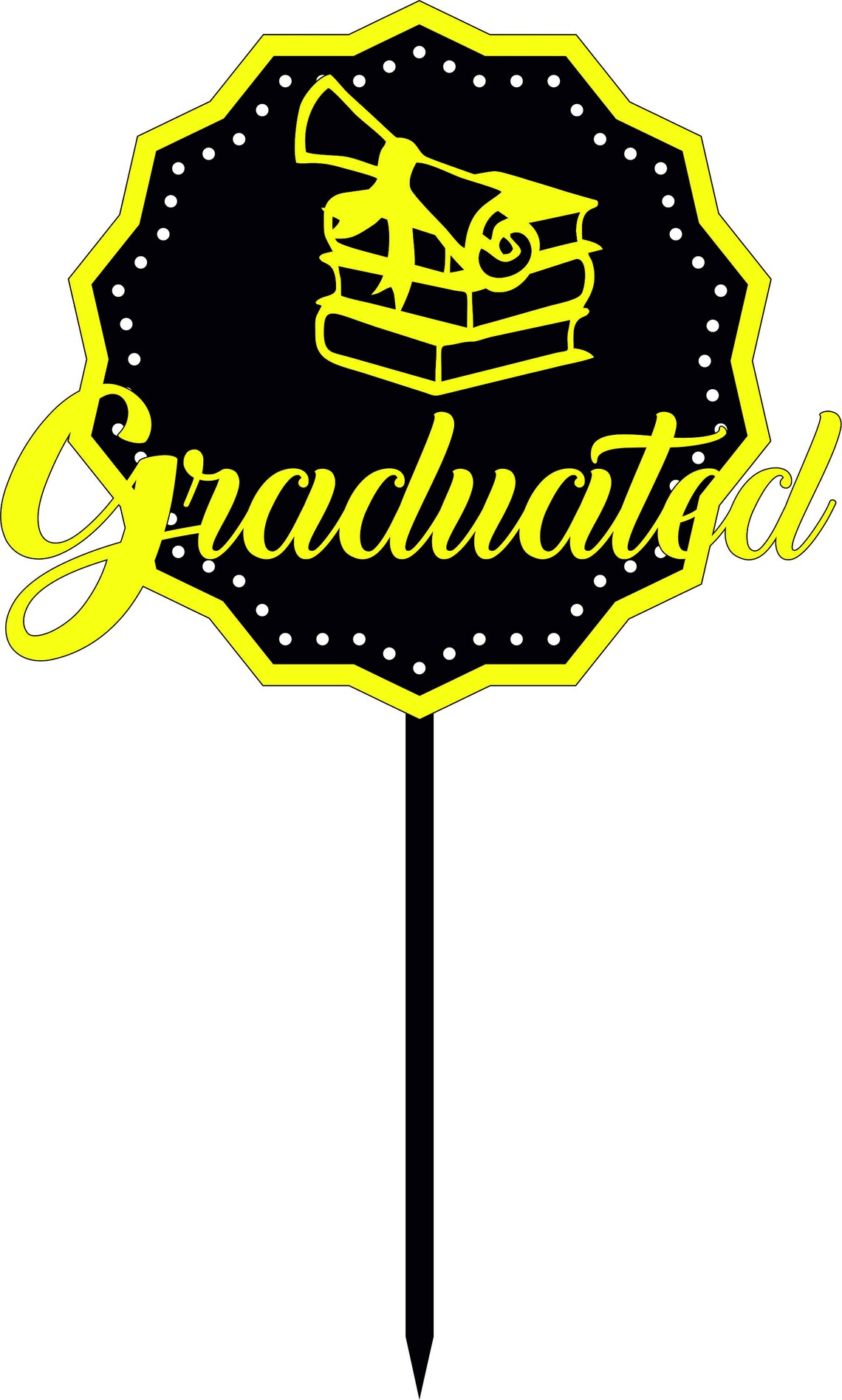 Graduation Cake Topper. Svg. Dxf. Cdr. Pdf. Laser Reddy File.graduation ...