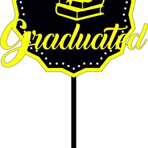 Graduation Cake Topper. Svg. Dxf. Cdr. Pdf. Laser Reddy File.graduation ...