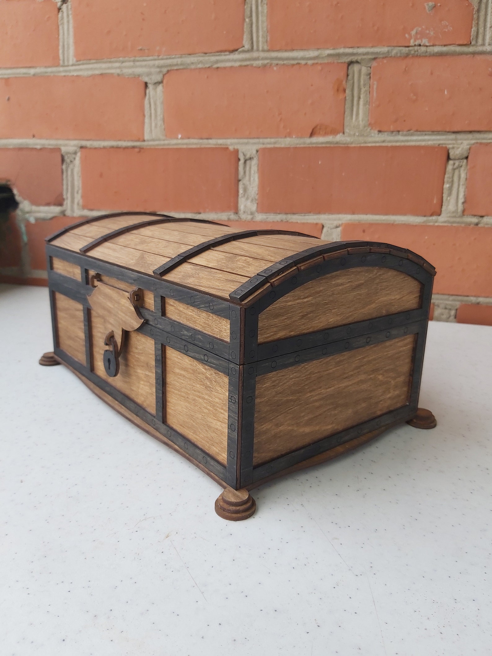 Treasure-box CDR DXF SVG Wood Design, Pirate Box, Jewelry Box, Gift Box ...